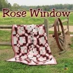 Rose Window Quilt Pattern | Rona the Ribbiter