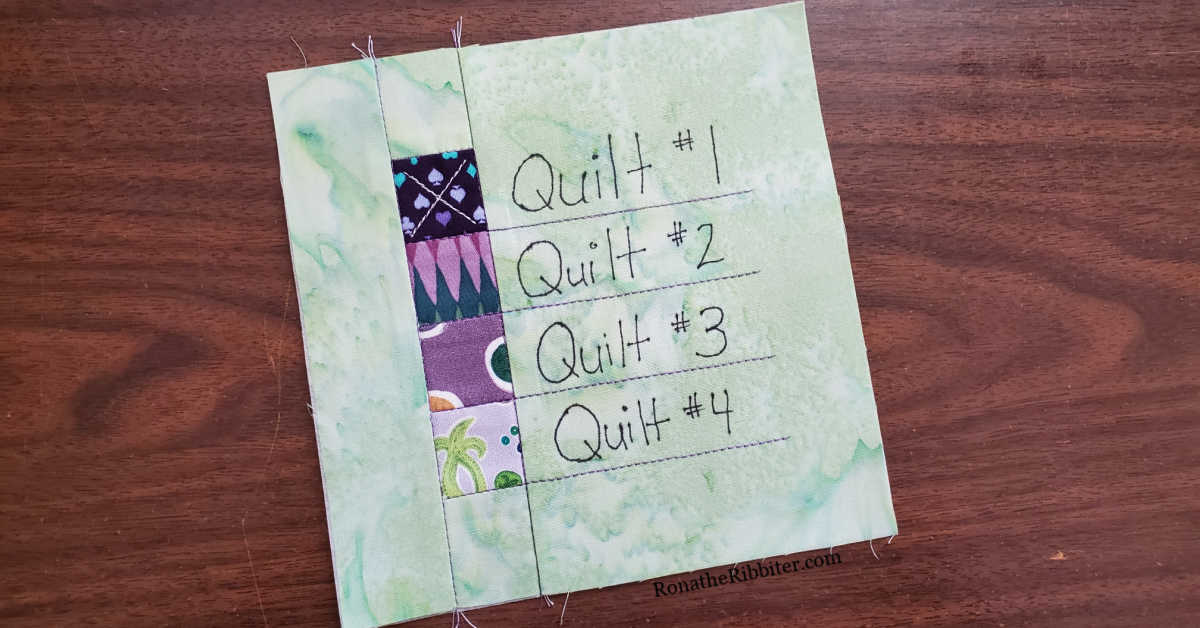 How to Make a Checklist Quilt Block | Rona the Ribbiter